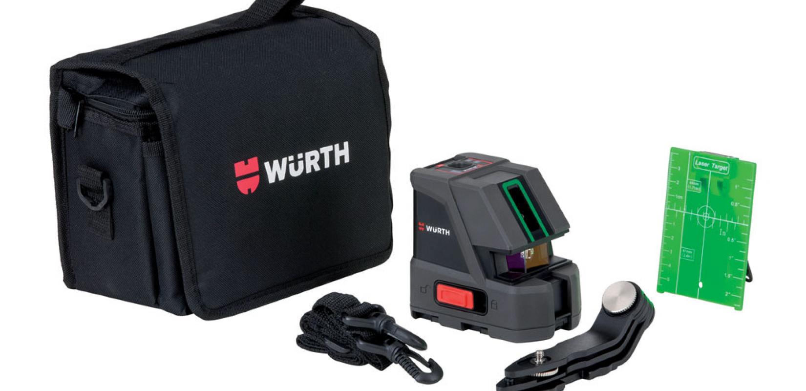 Würth lance un laser croix CLG-15 avec faisceau vert - Zone Outillage